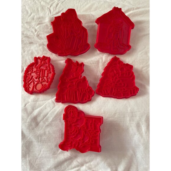 Disney | Kitchen | Vintage Disney Mickey Minnie Holiday Cookie Cutters ...
